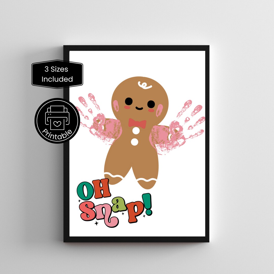Handprint Craft Kids Christmas | Holiday Toddler Keepsake Painting | Oh ...