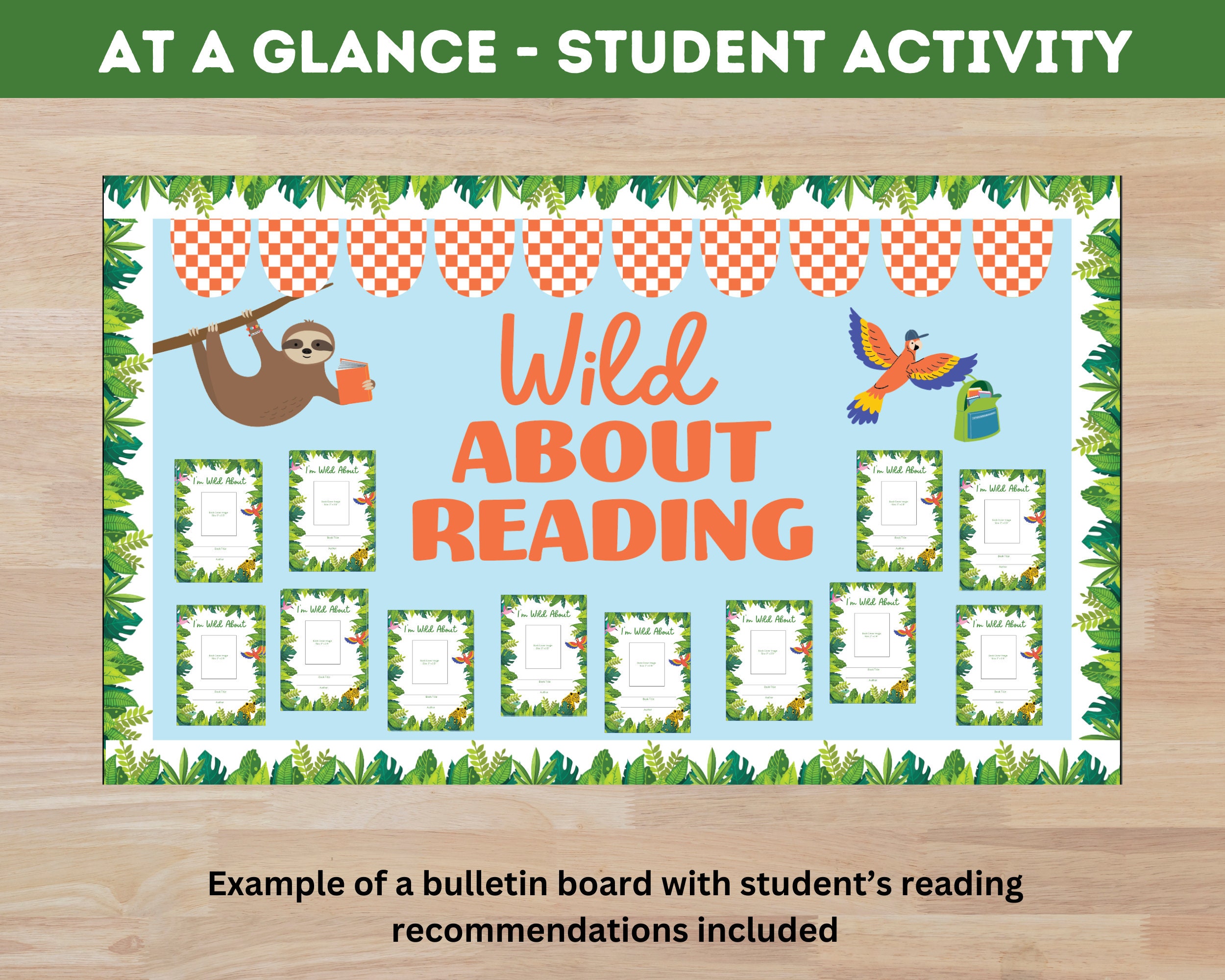 Library Bulletin Board | Reading Door Decor Kit | Summer Spring ...