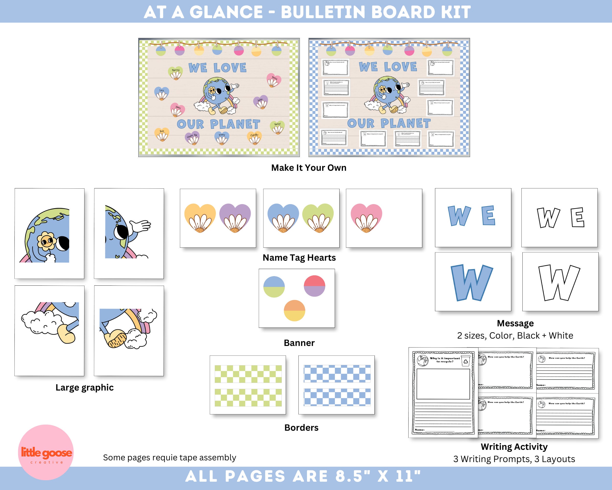 Earth Day Bulletin Board Kit April Bulletin Board Kit Printable ...