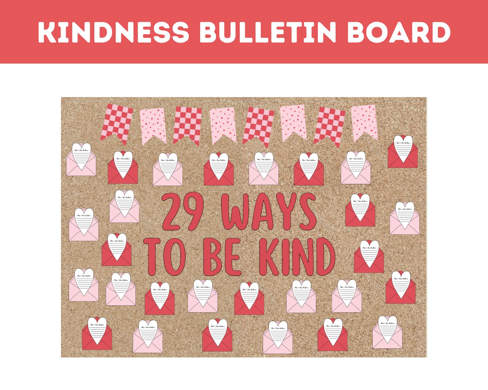 Valentine's Day Bulletin Board Kit | Kindness Writing Activity ...