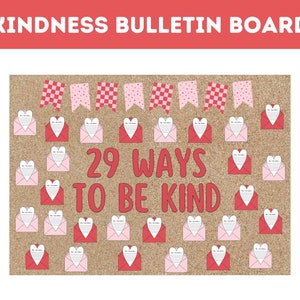 Valentine's Day Bulletin Board Kit | Kindness Writing Activity ...