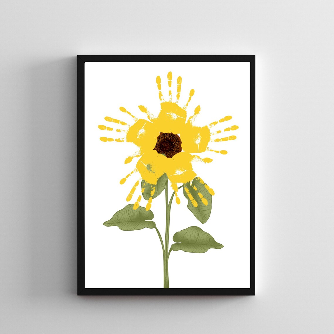 Mothers Day Handprint Printable Sunflower Handprint Keepsake From Child ...