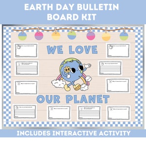 Earth Day Bulletin Board Kit April Bulletin Board Kit Printable ...