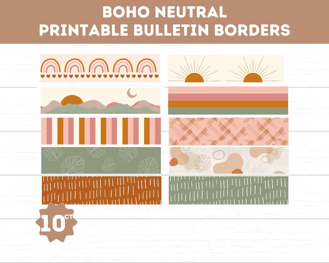 Neutral Boho Rainbow Classroom Decor Elementary Classroom Decor ...