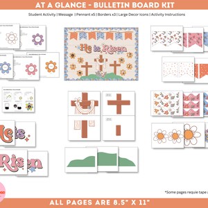 Resurrection Easter Bulletin Board Kit | Classroom Decor Church Board ...