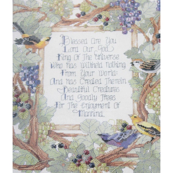 Bucilla Psalm 104 by Nacy Rossi Cross Stitch Kit Sewing & Needlecraft ...