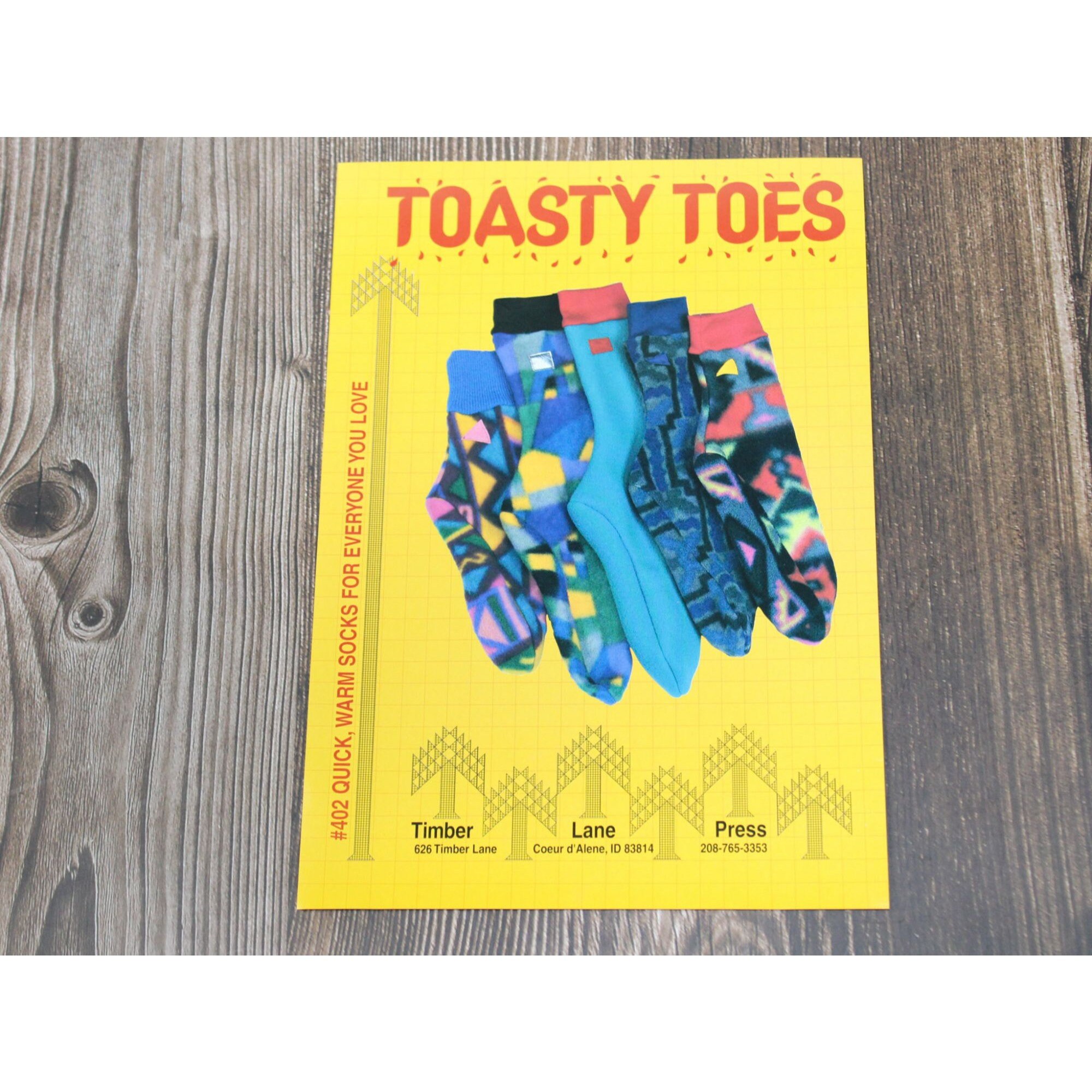 UNCUT Toasty Toes Quick Warm Socks for Everyone You Love Socks - Etsy