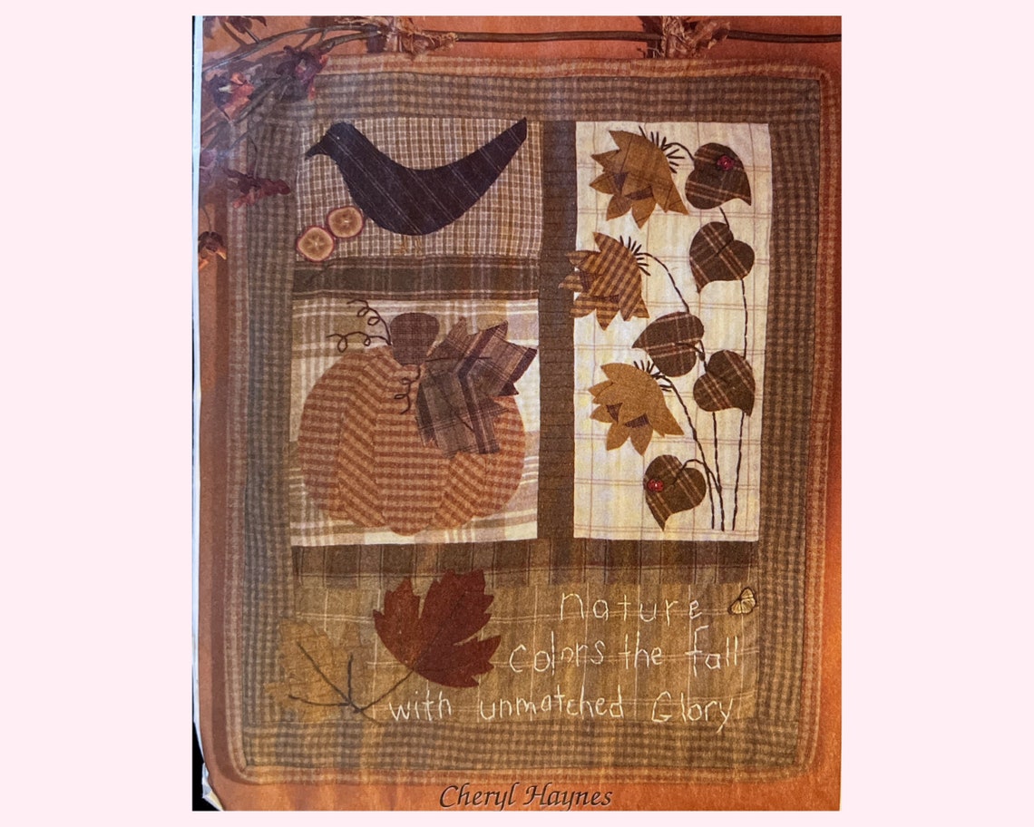 Fall Wall Hanging or Quilt Block Pattern Mccall's Sewing Pattern M5202 - Etsy