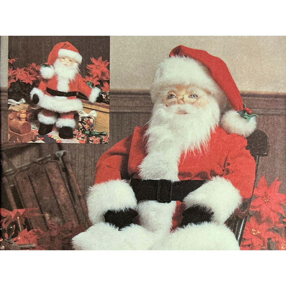 Large & Small Santa Dolls - Vogue Sewing Pattern 7321 - Etsy