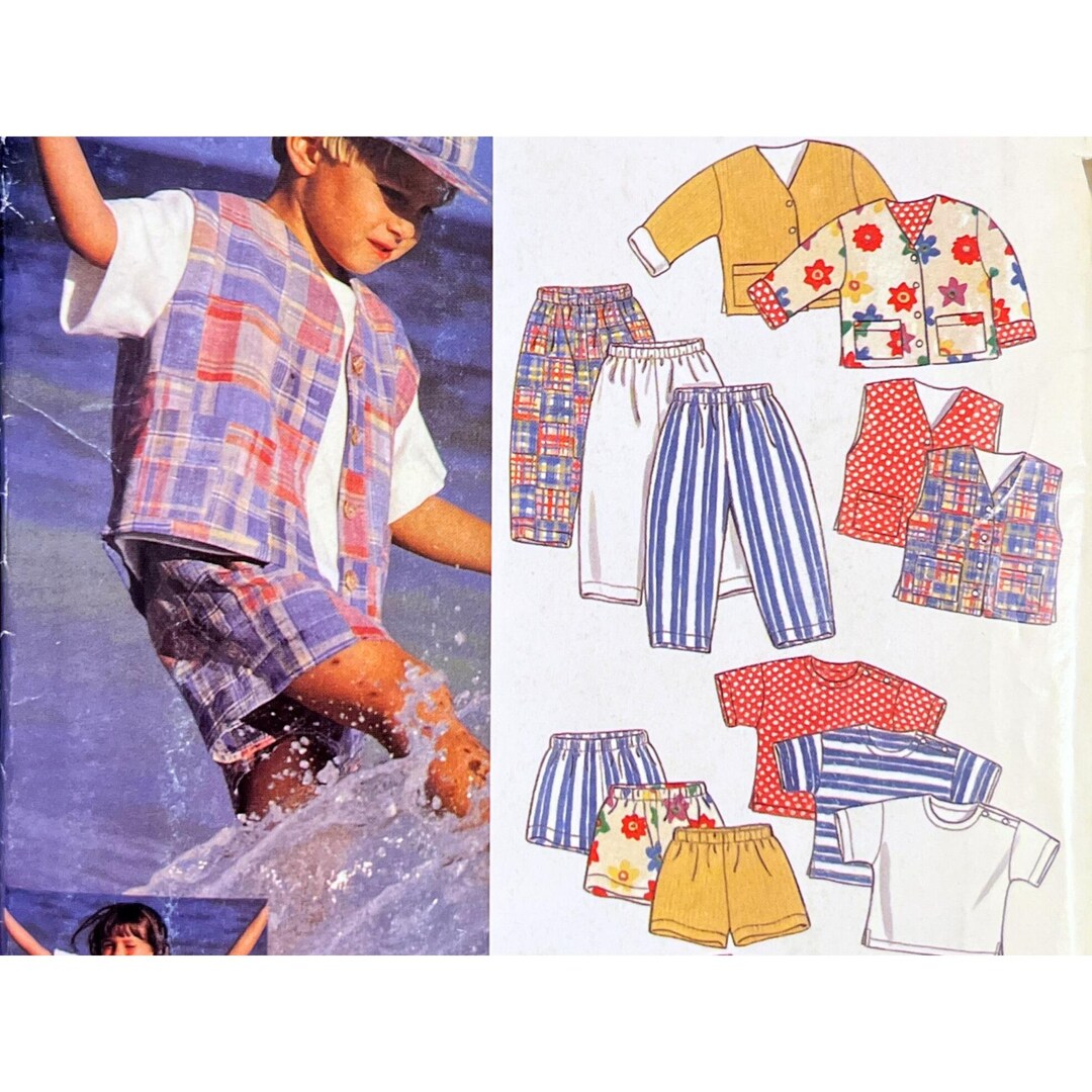 New Look Sewing Pattern 6398 - 15 Pcs Kids Tops & Bottoms - Etsy