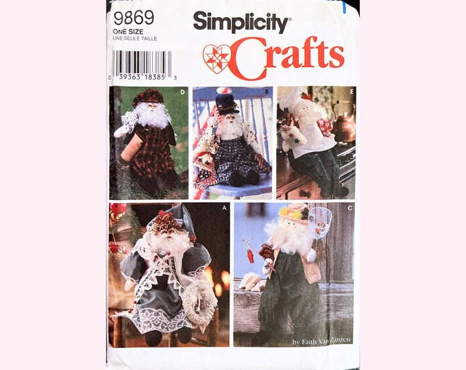 Large & Small Santa Dolls - Vogue Sewing Pattern 7321 - Etsy