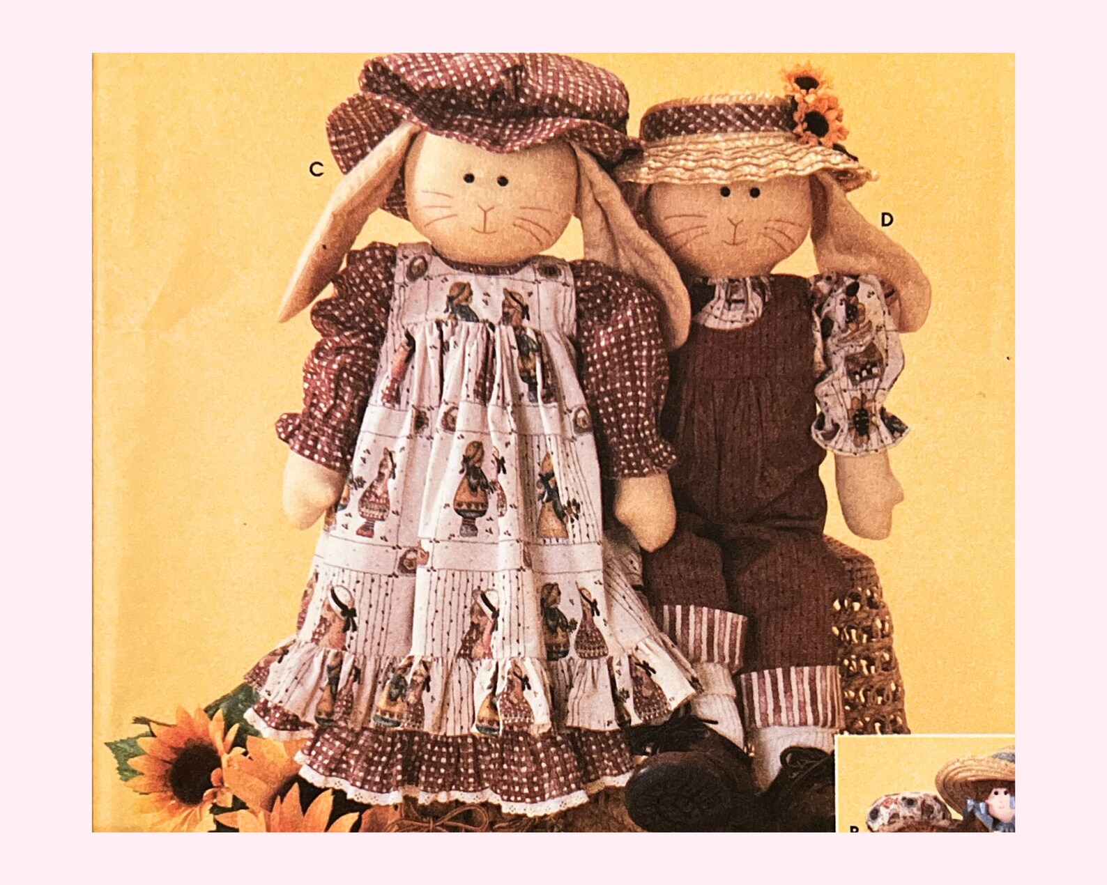 UNCUT Simplicity Crafts Rabbit Doll Bunny Pattern 7142 - Etsy