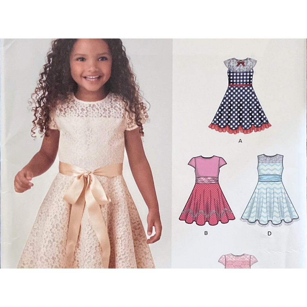 Girls Dress 15 Pcs - New Look Sewing Pattern 6359 - Etsy