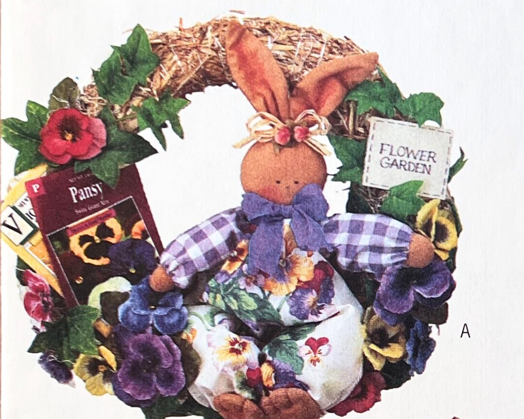 Butterick 3877 Sewing Pattern – Flower Garden & Garden Patch Bunny ...