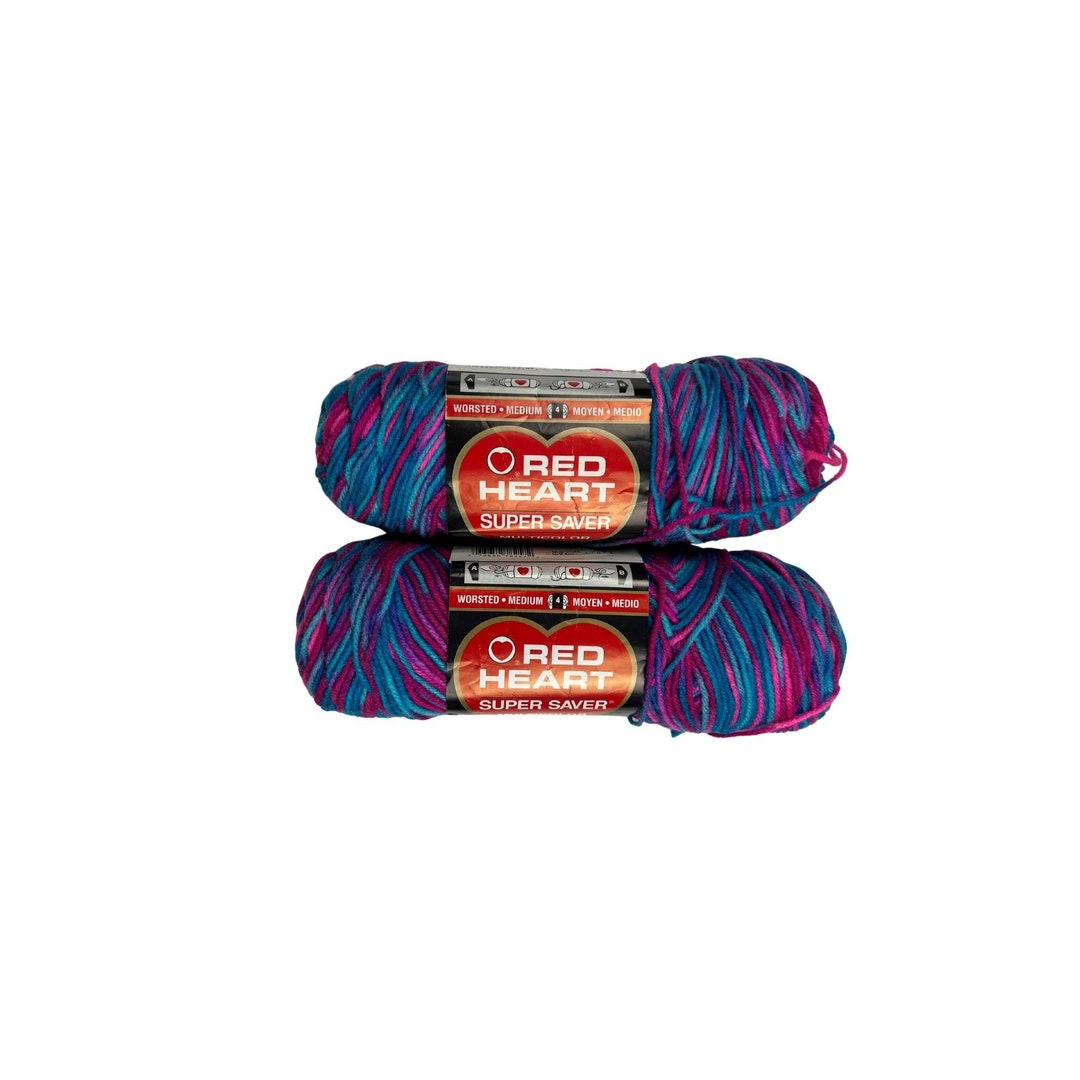 Red Heart Super Saver Multicolor Yarn - Bon Bon Print - Etsy