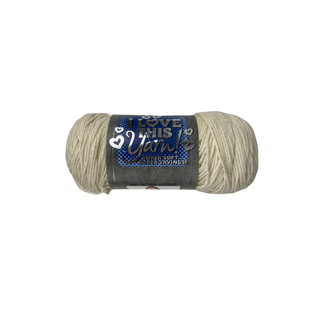 I Love This Yarn - Ivory Yarn - Etsy