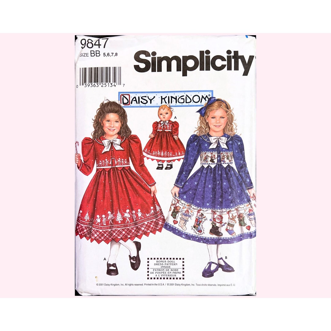 Child's Dress and Jacket and Doll Clothes for 18" Doll - Daisy Kingdom ...