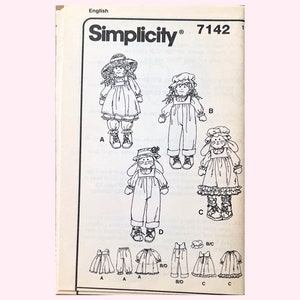 UNCUT Simplicity Crafts Rabbit Doll Bunny Pattern 7142 - Etsy