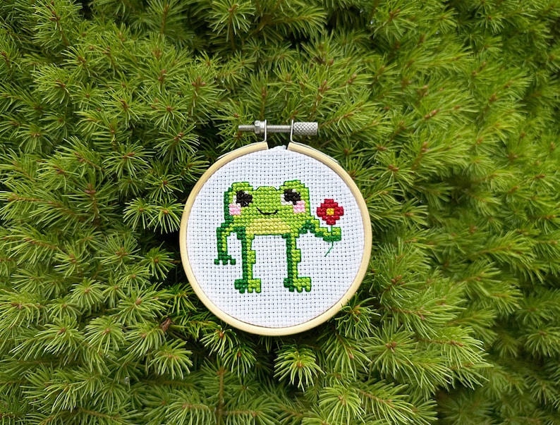 Little Frog Cross-stitch PDF Pattern - Etsy