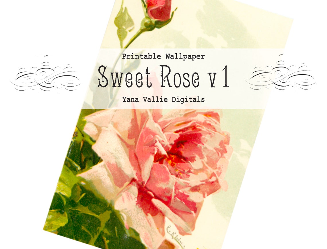 Printable Rose Journaling Cards Vintage Junk Journal Collage - Etsy