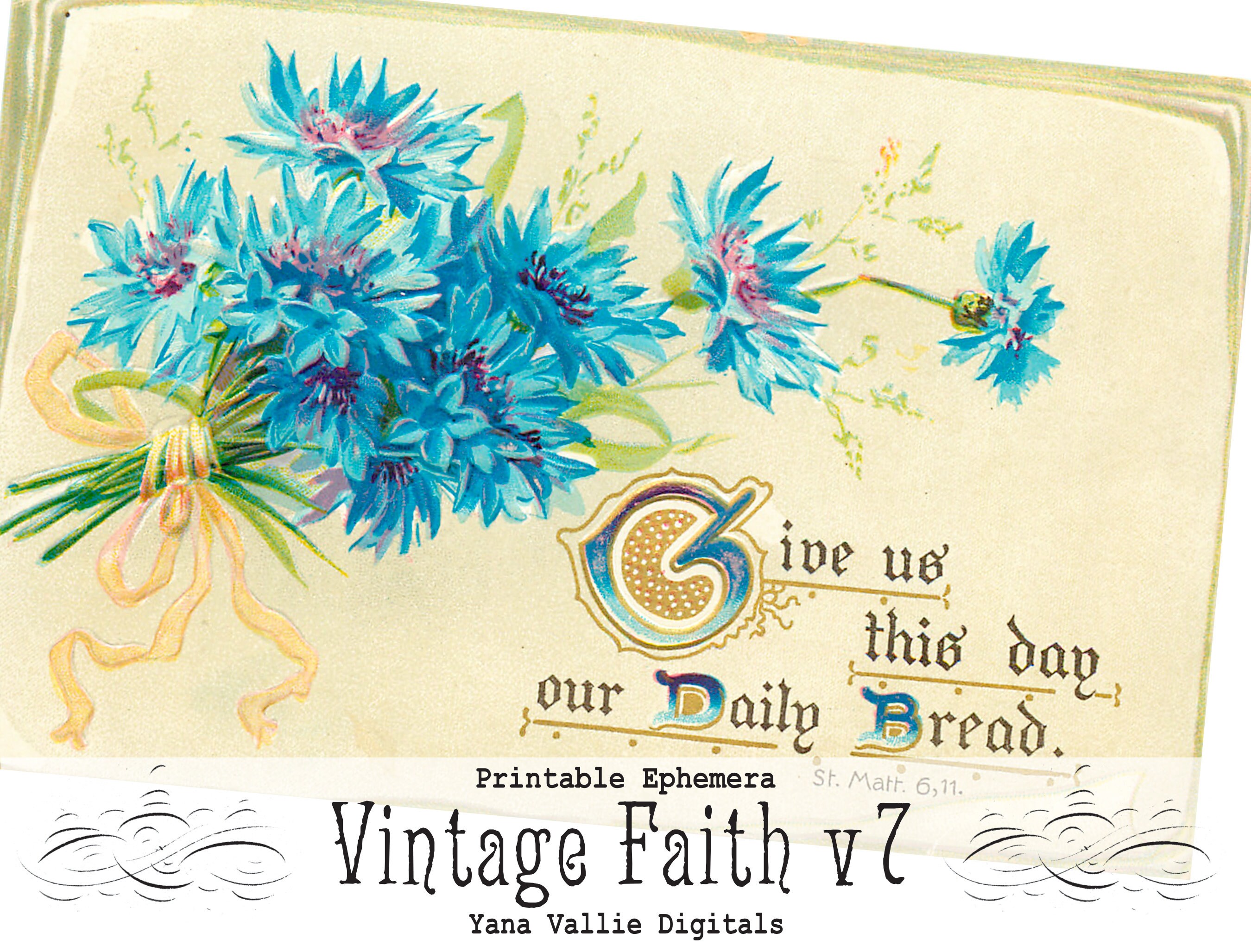 Vintage Prayer Cards, Faith Journal, Bible Journaling, Printable Junk ...