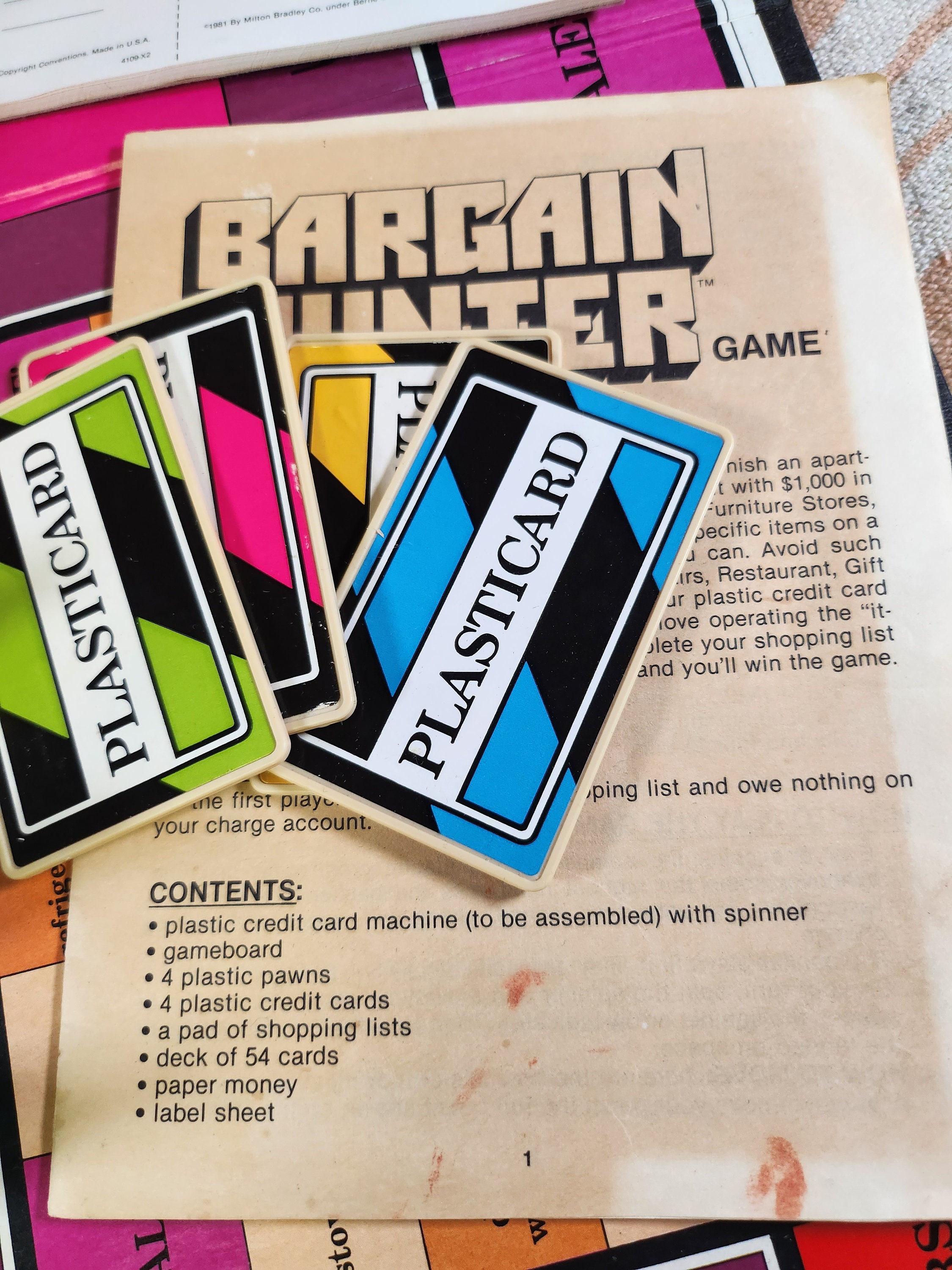 Vintage 1981 BARGAIN HUNTER Board Game Milton Bradley Complete - Etsy