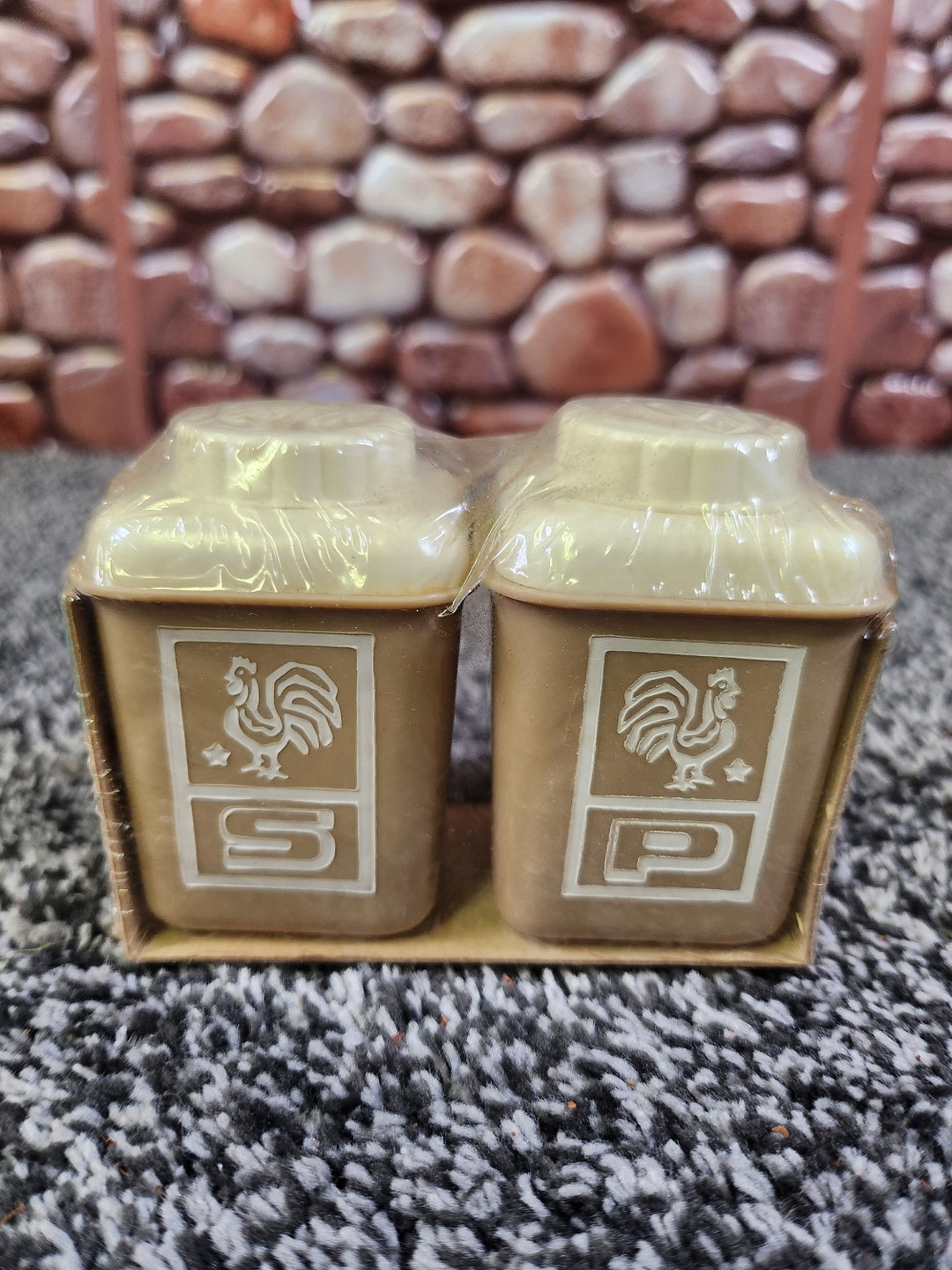 VINTAGE Mid-century Tan Lustro Ware Salt & Pepper Set New - Etsy