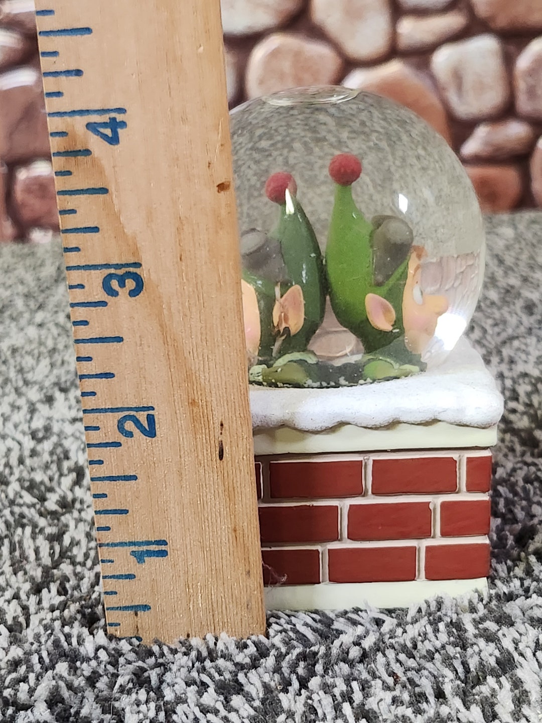 Rare-hallmark Snow Globe Disney Lanny, Wayne in Chimney - Etsy