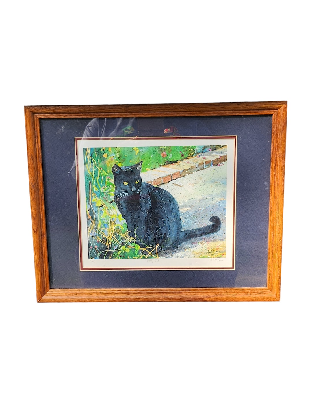 Black Cat Art by Keith Andry 1992 - Etsy