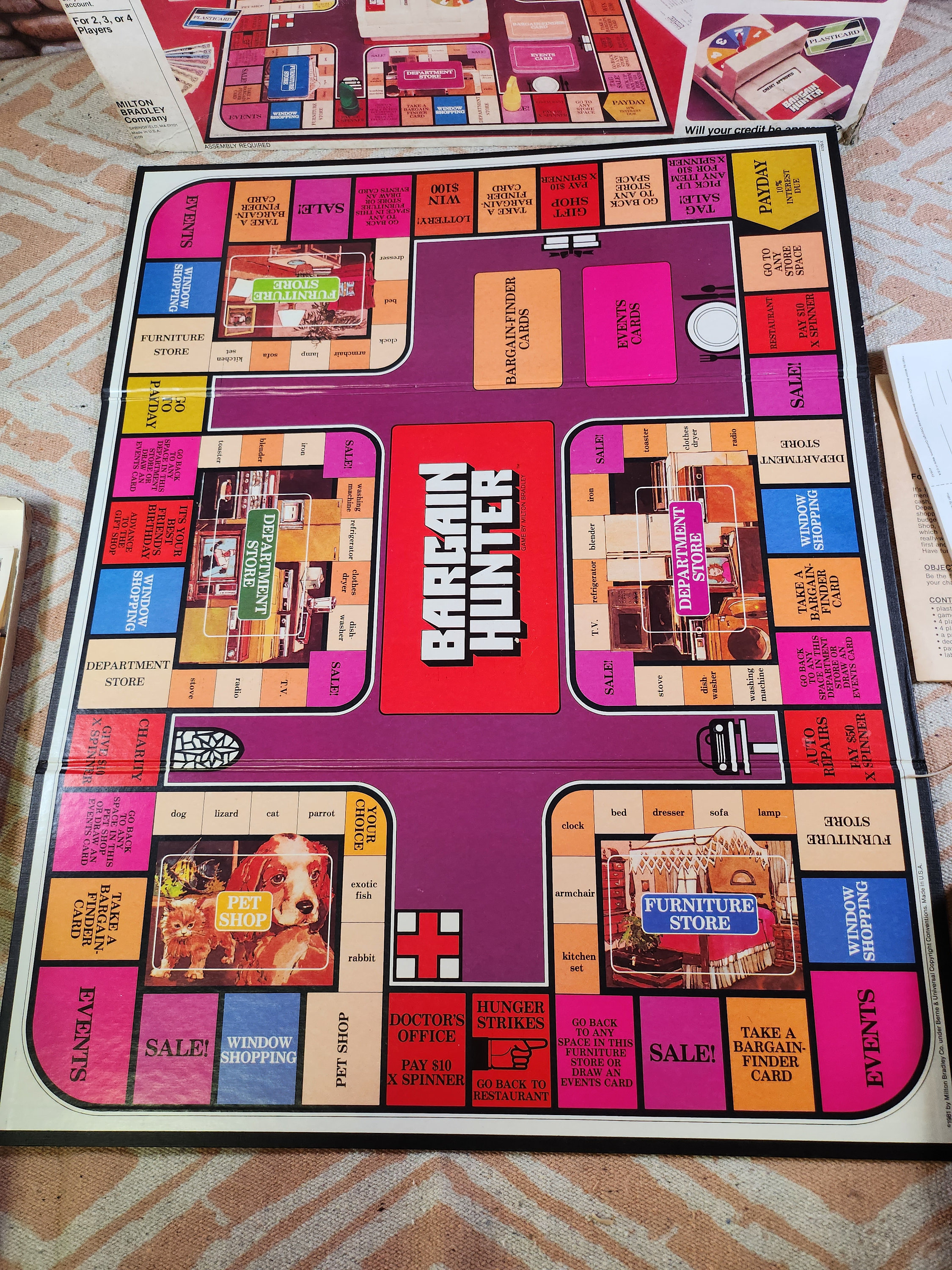 Vintage 1981 BARGAIN HUNTER Board Game Milton Bradley Complete - Etsy