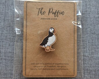 Puffin Pin Badge - Etsy
