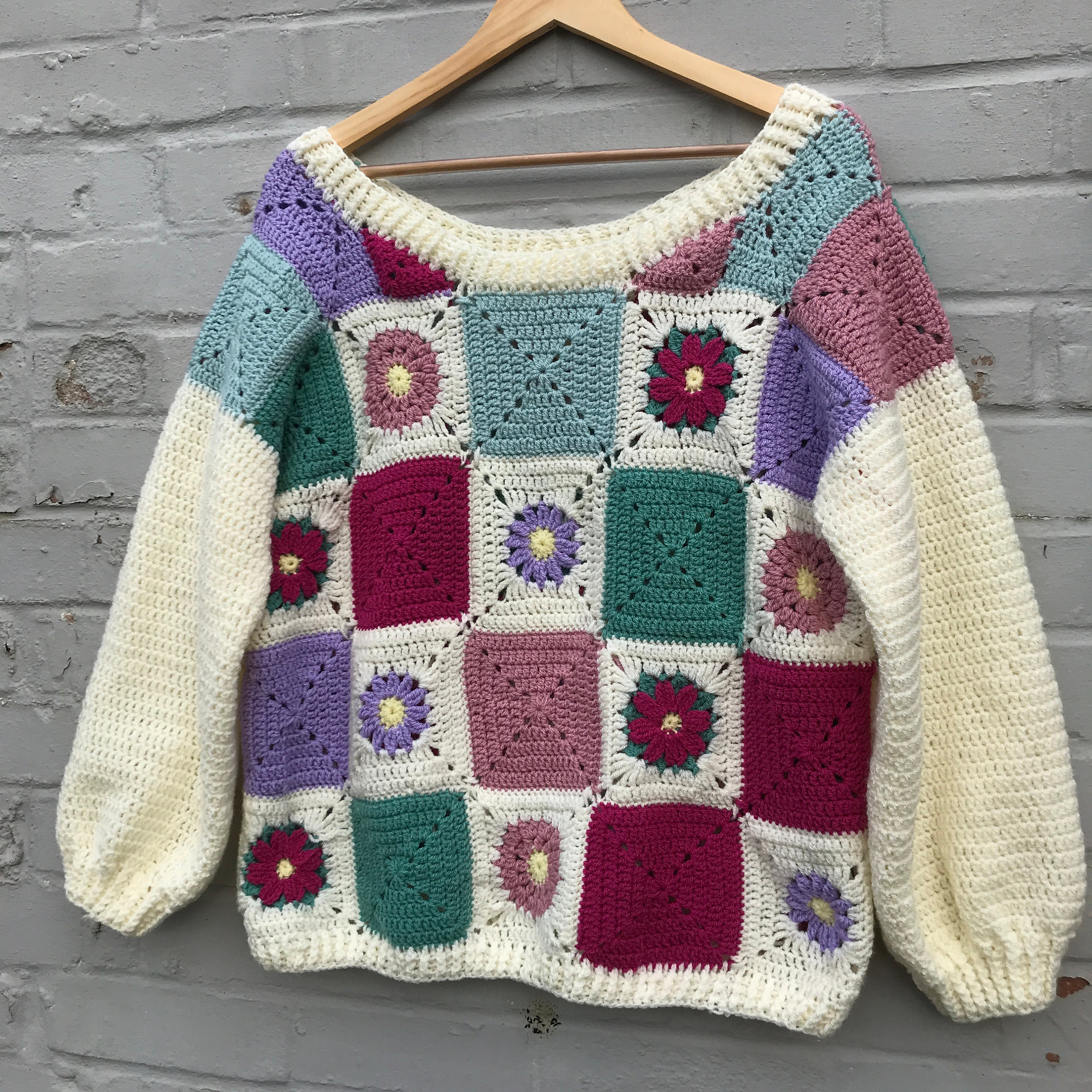 Granny Square Jumper Pattern Crochet Jumper Pattern Crochet - Etsy