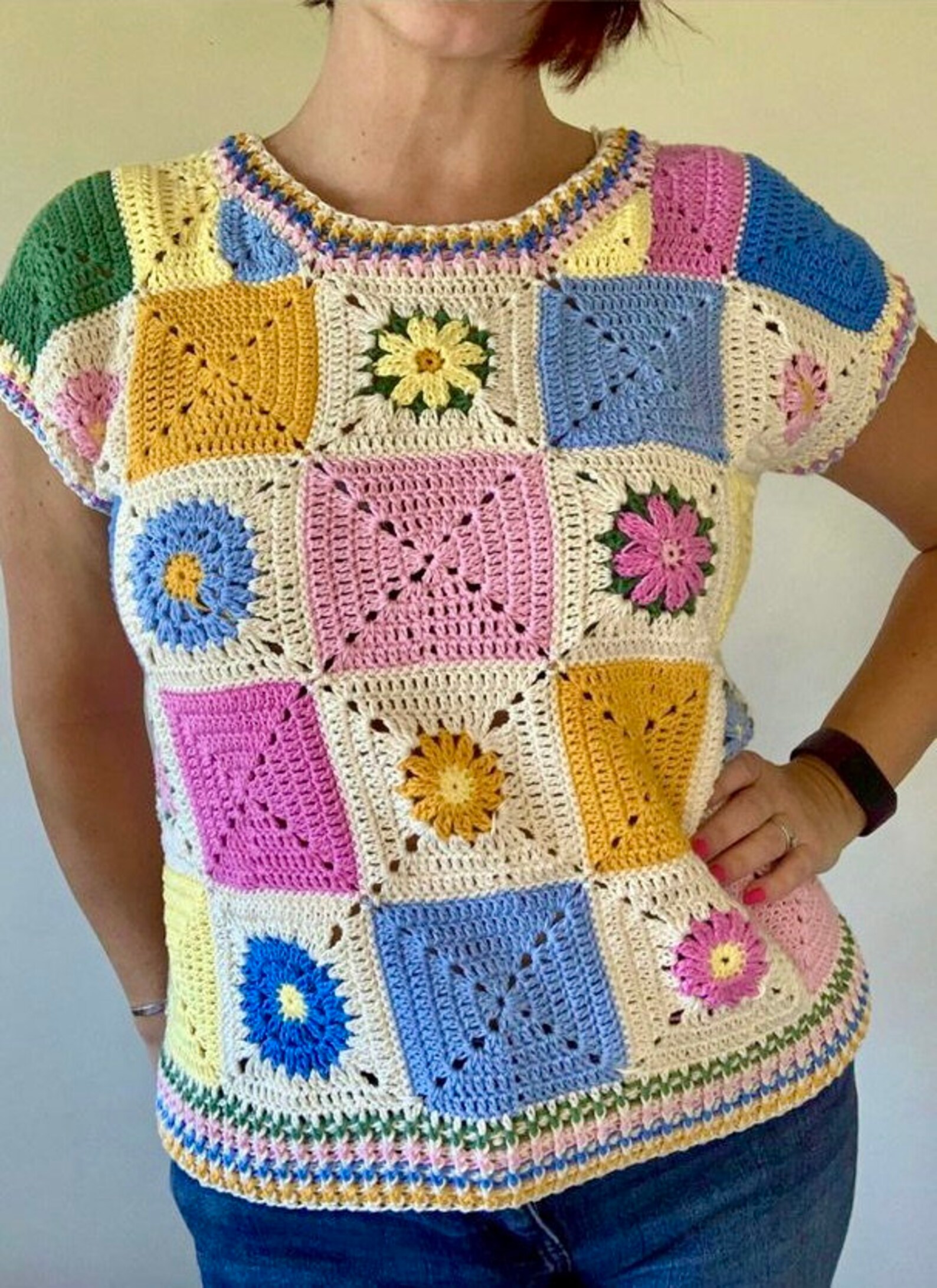 Granny Square Jumper Pattern Crochet Jumper Pattern Crochet | Etsy