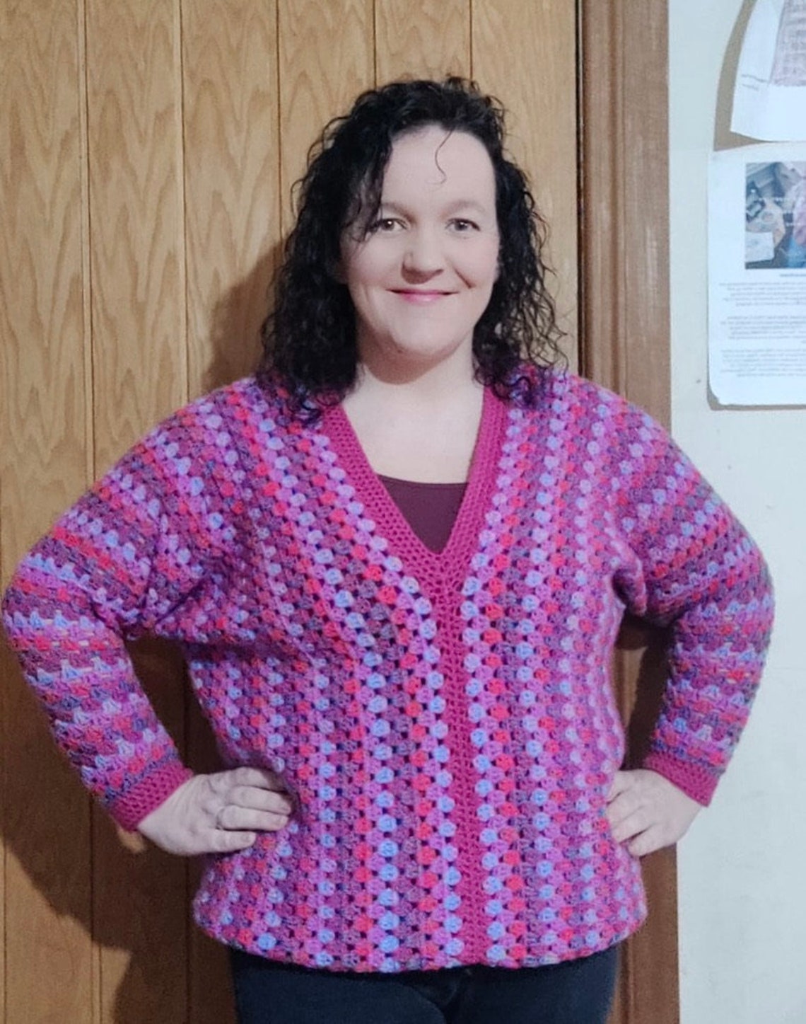 Crochet Jumper Pattern, Crochet Sweater Pattern, Granny Square Jumper ...