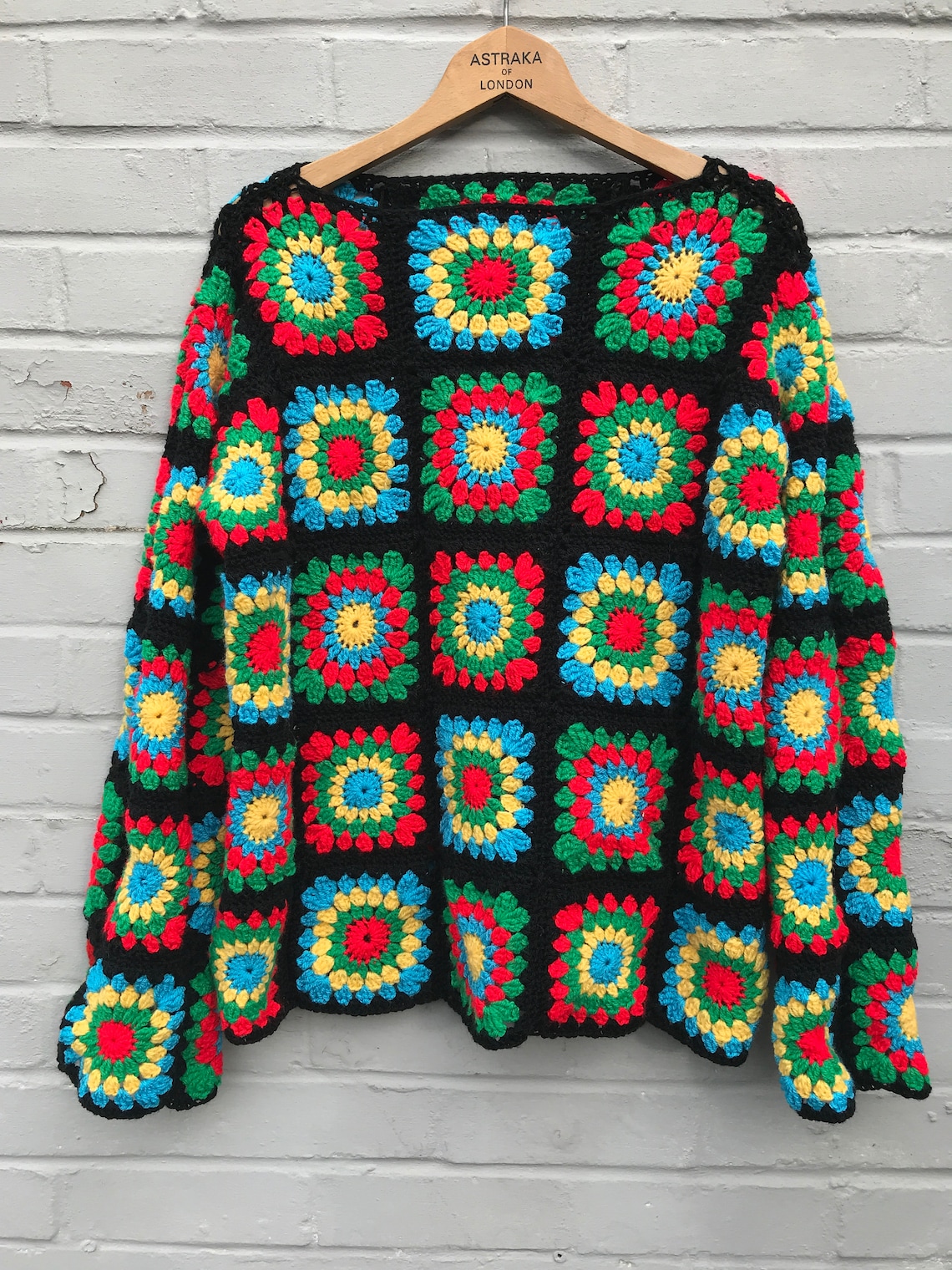 Granny Square Jumper Pattern, Crochet Jumper Pattern, Crochet Sweater ...
