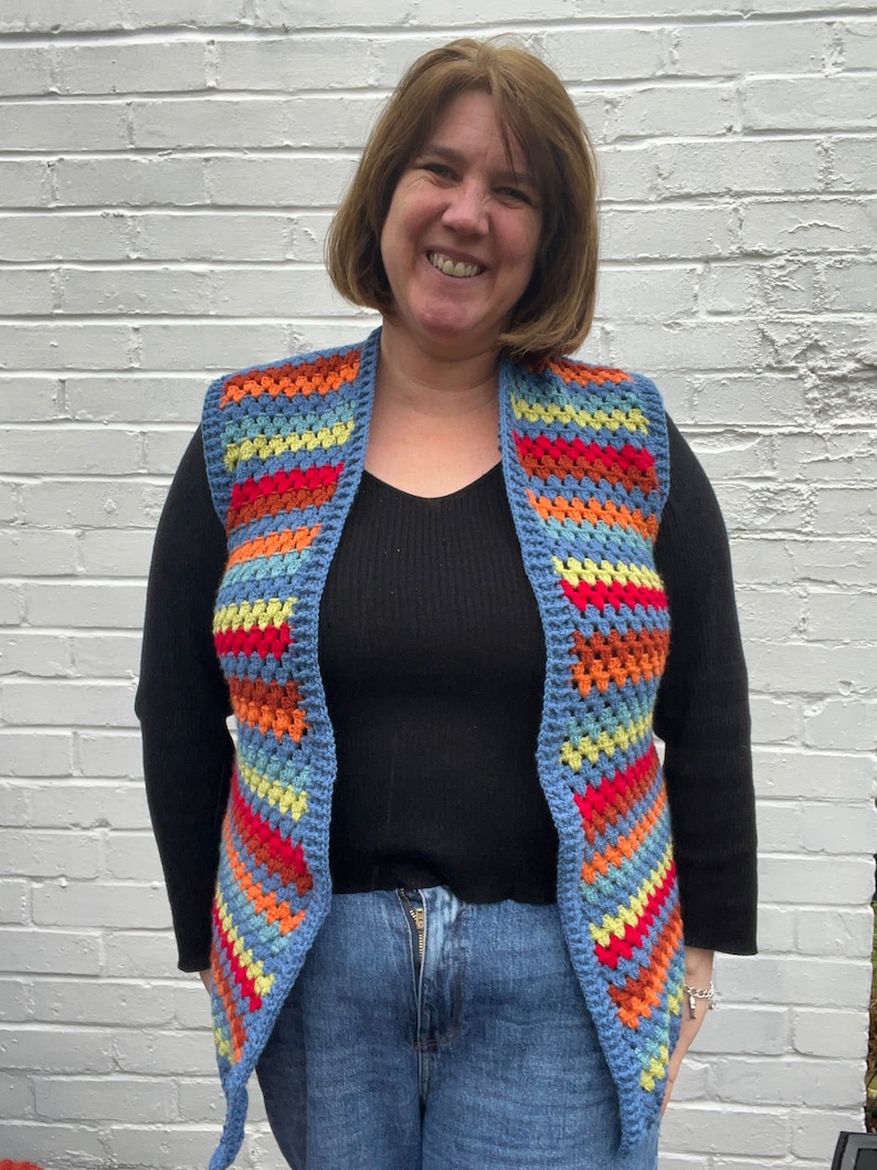 Crochet Gilet, Crochet Gilet Pattern, Crochet Waistcoat Pattern ...