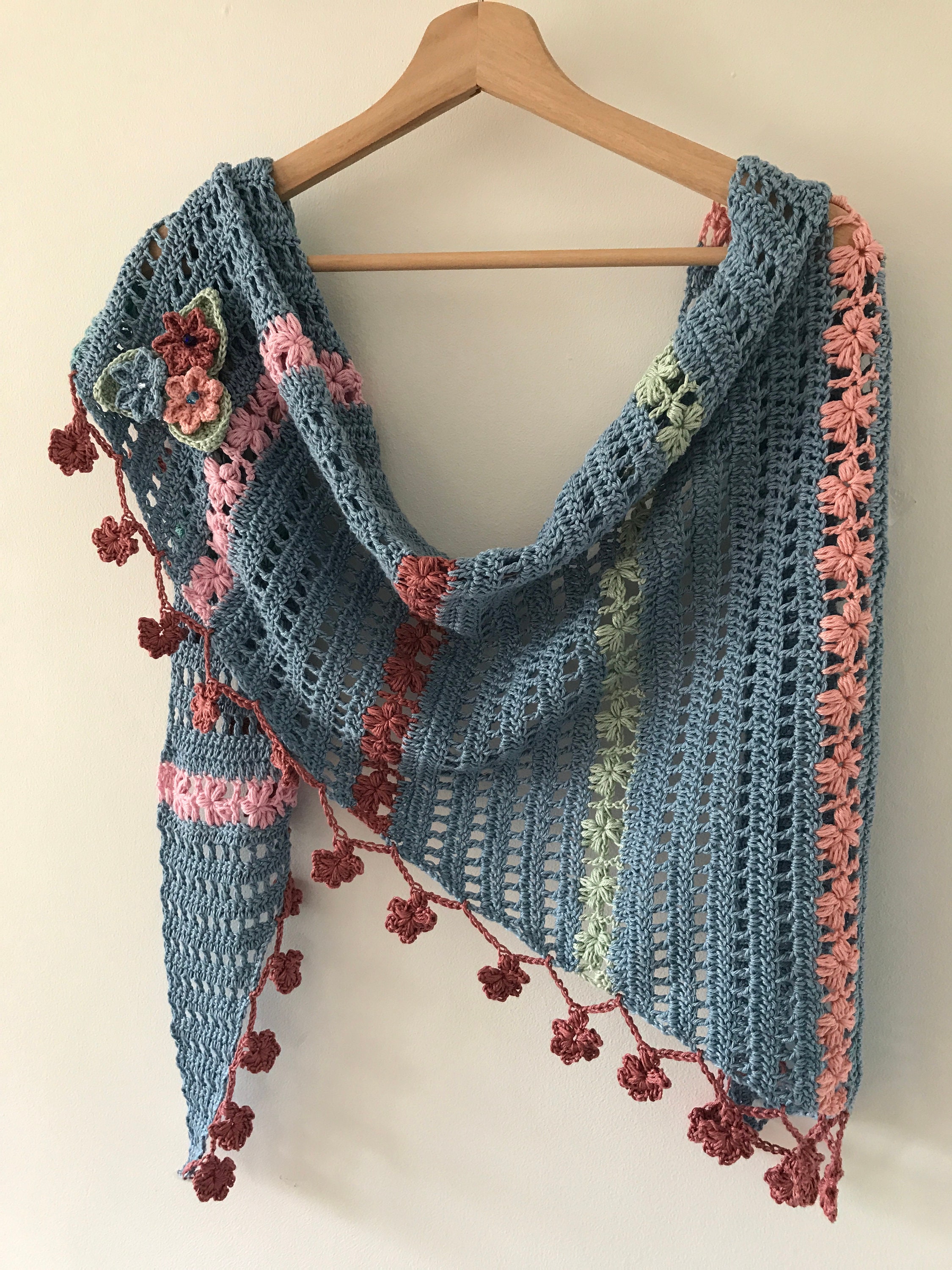 Crochet Shawl Pattern Crochet Spring Shawl Pattern Spring | Etsy