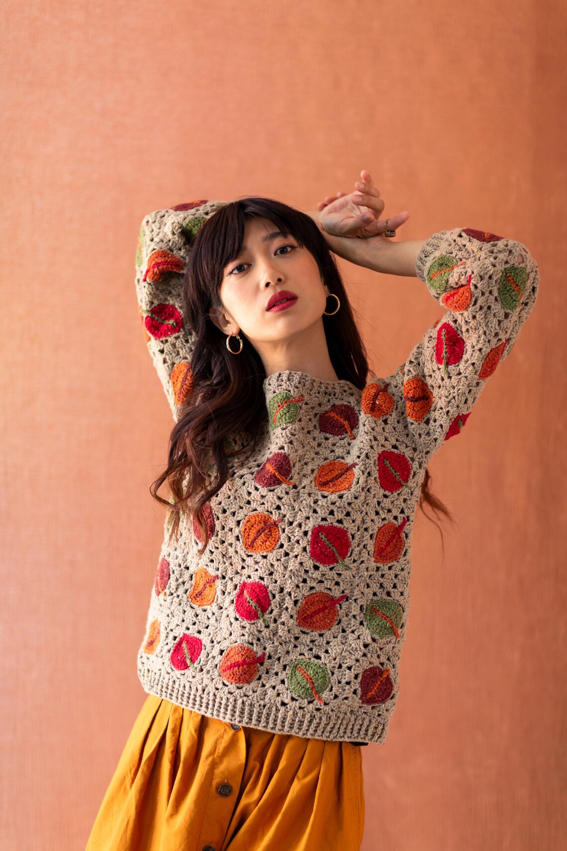 Granny Square Jumper Pattern, Granny Square Sweater Pattern, Crochet ...