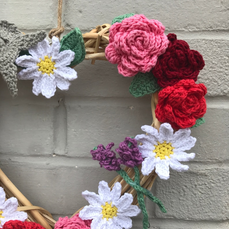 Summer Wreath Crochet Pattern Wreath Crochet Pattern Crochet - Etsy