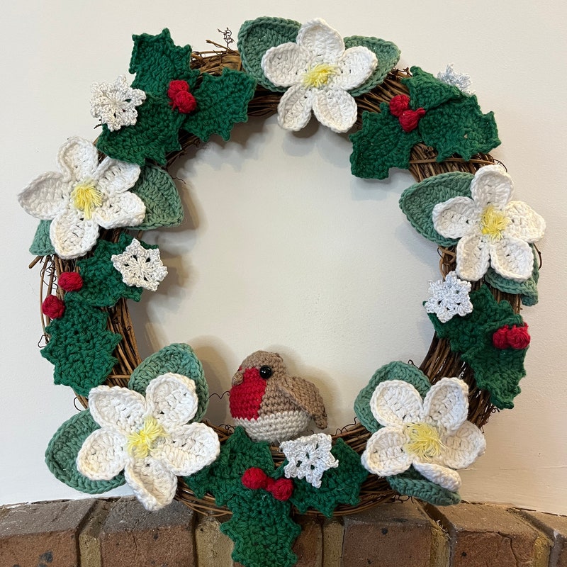 Crochet Christmas Wreath - Etsy