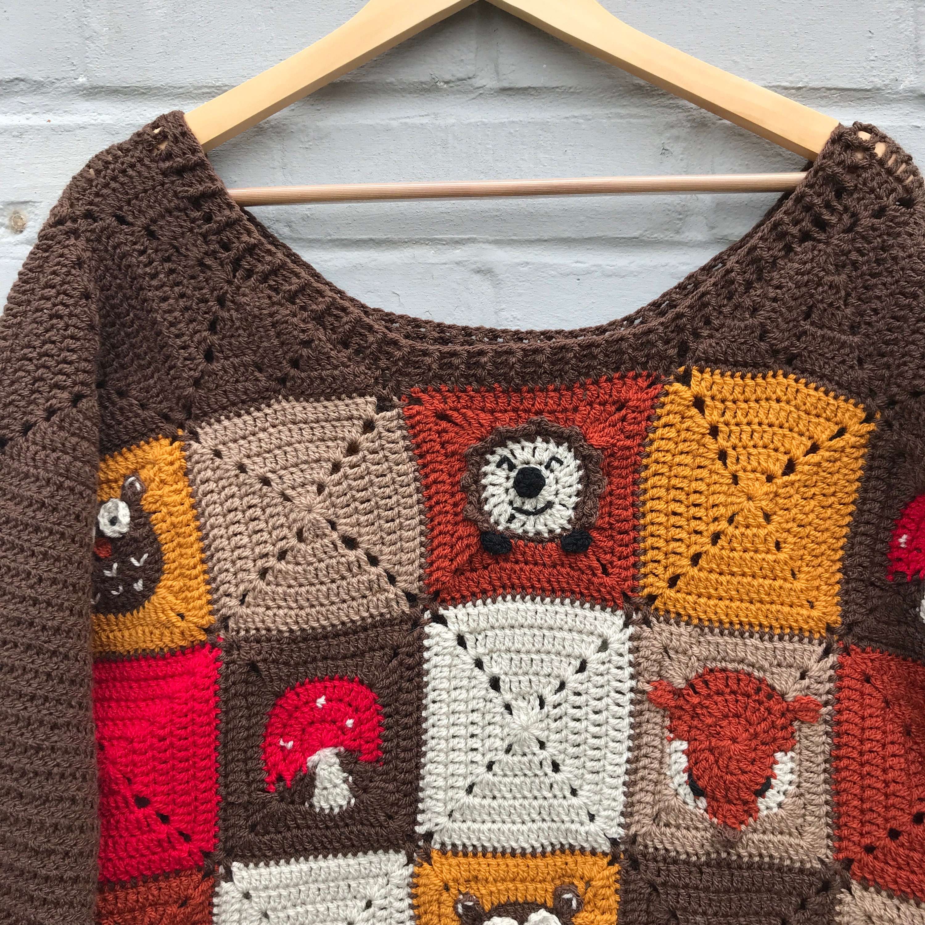 Granny Square Jumper Pattern, Granny Square Sweater Pattern, Crochet ...
