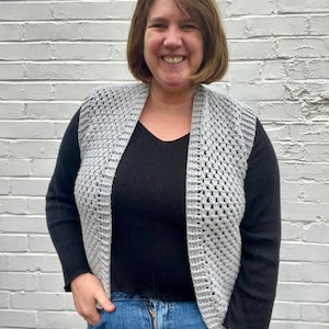 Crochet Gilet, Crochet Gilet Pattern, Crochet Waistcoat Pattern ...