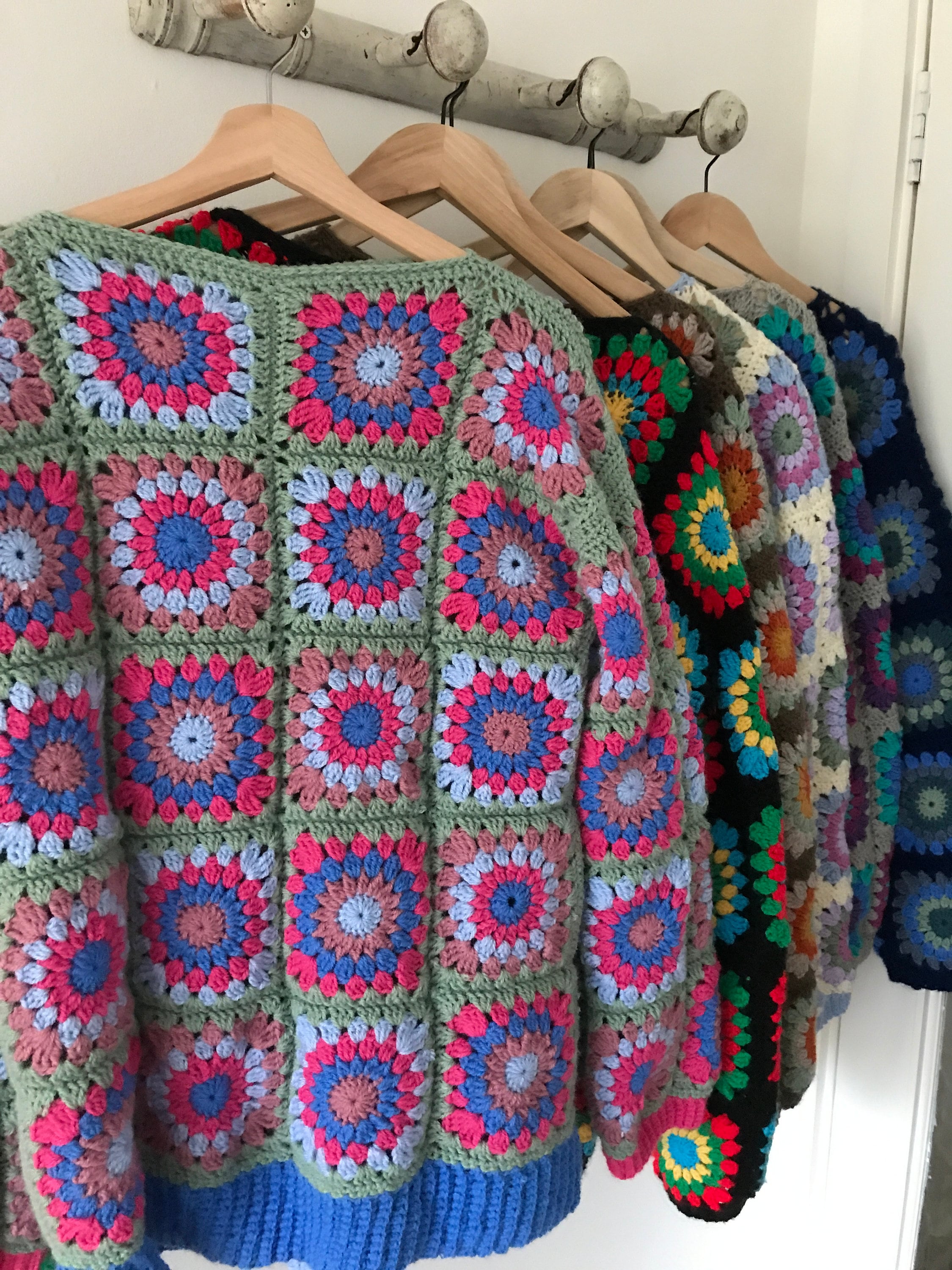 Granny Square Jumper Pattern, Crochet Jumper Pattern, Crochet Sweater ...