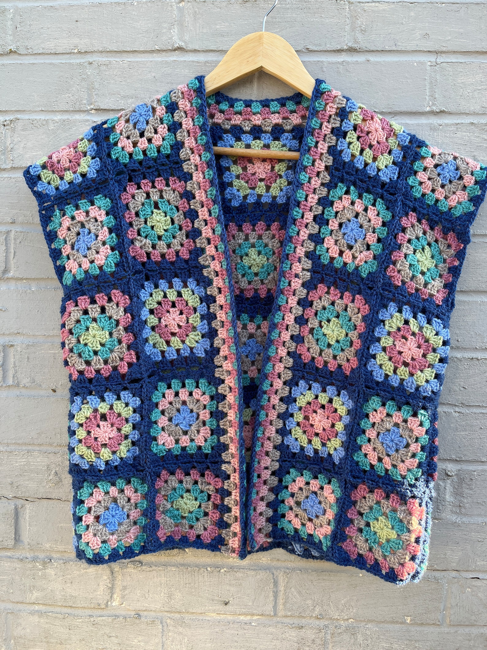 Crochet Jacket Pattern, Granny Square Jacket Pattern, Crochet Waistcoat ...