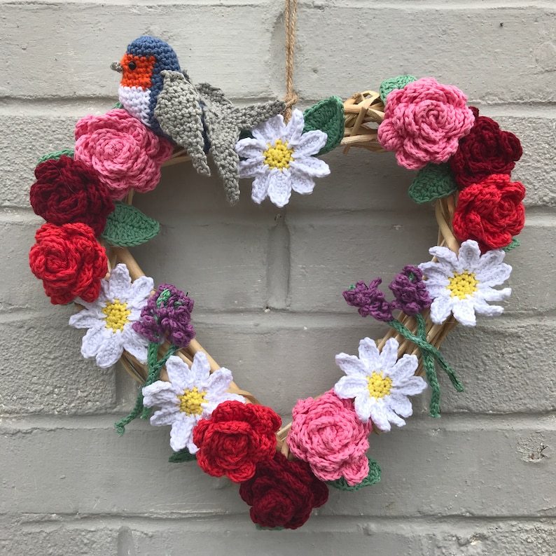 Summer Wreath Crochet Pattern, Wreath Crochet Pattern, Crochet Summer ...