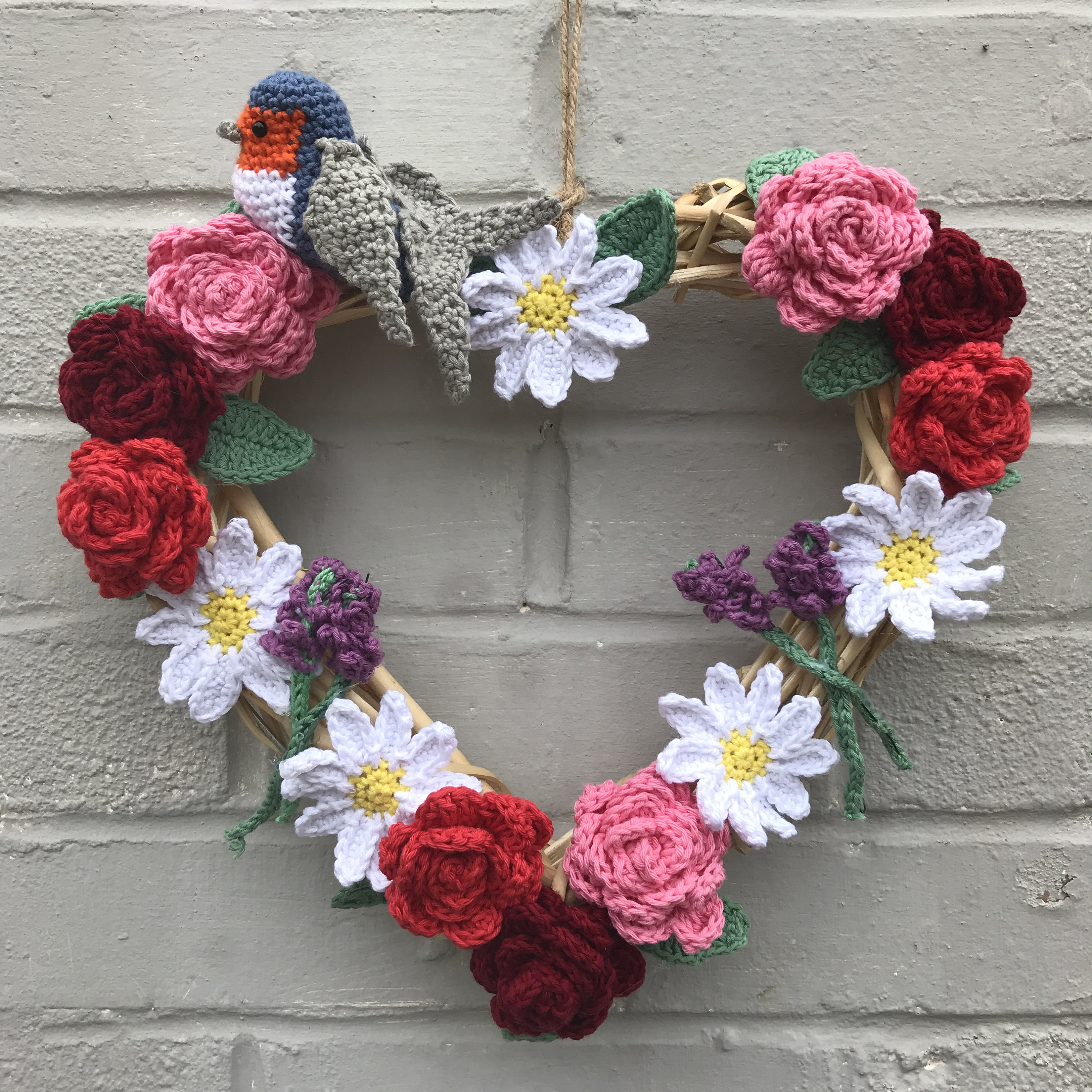 Summer Wreath Crochet Pattern, Wreath Crochet Pattern, Crochet Summer ...