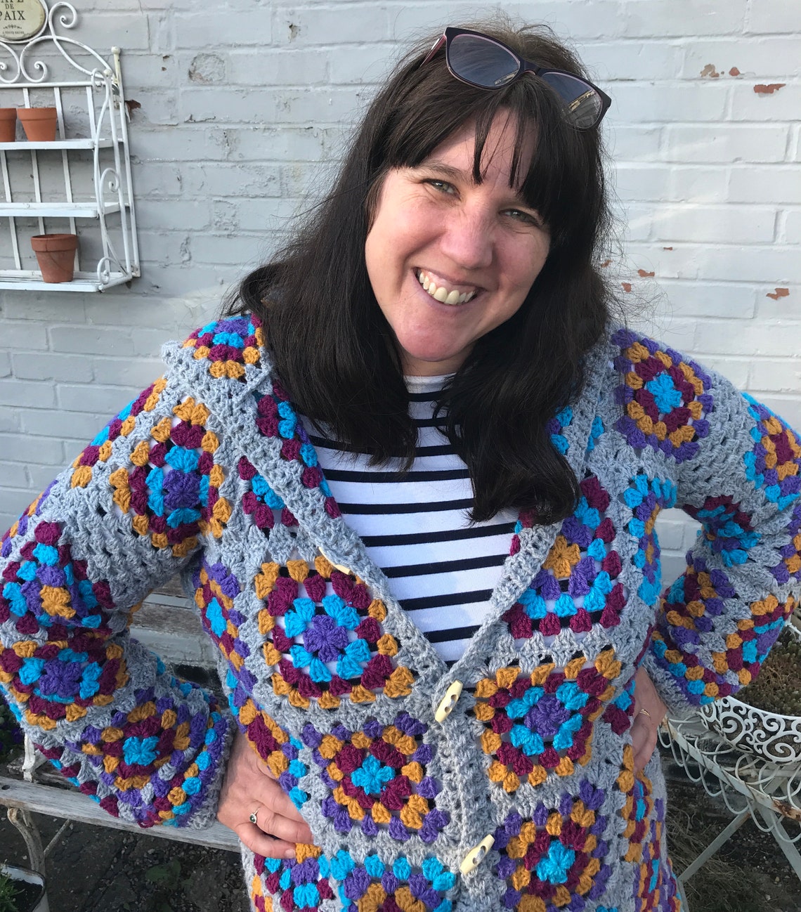 Granny Square Crochet Cardigan Pattern Crochet Cardigan - Etsy