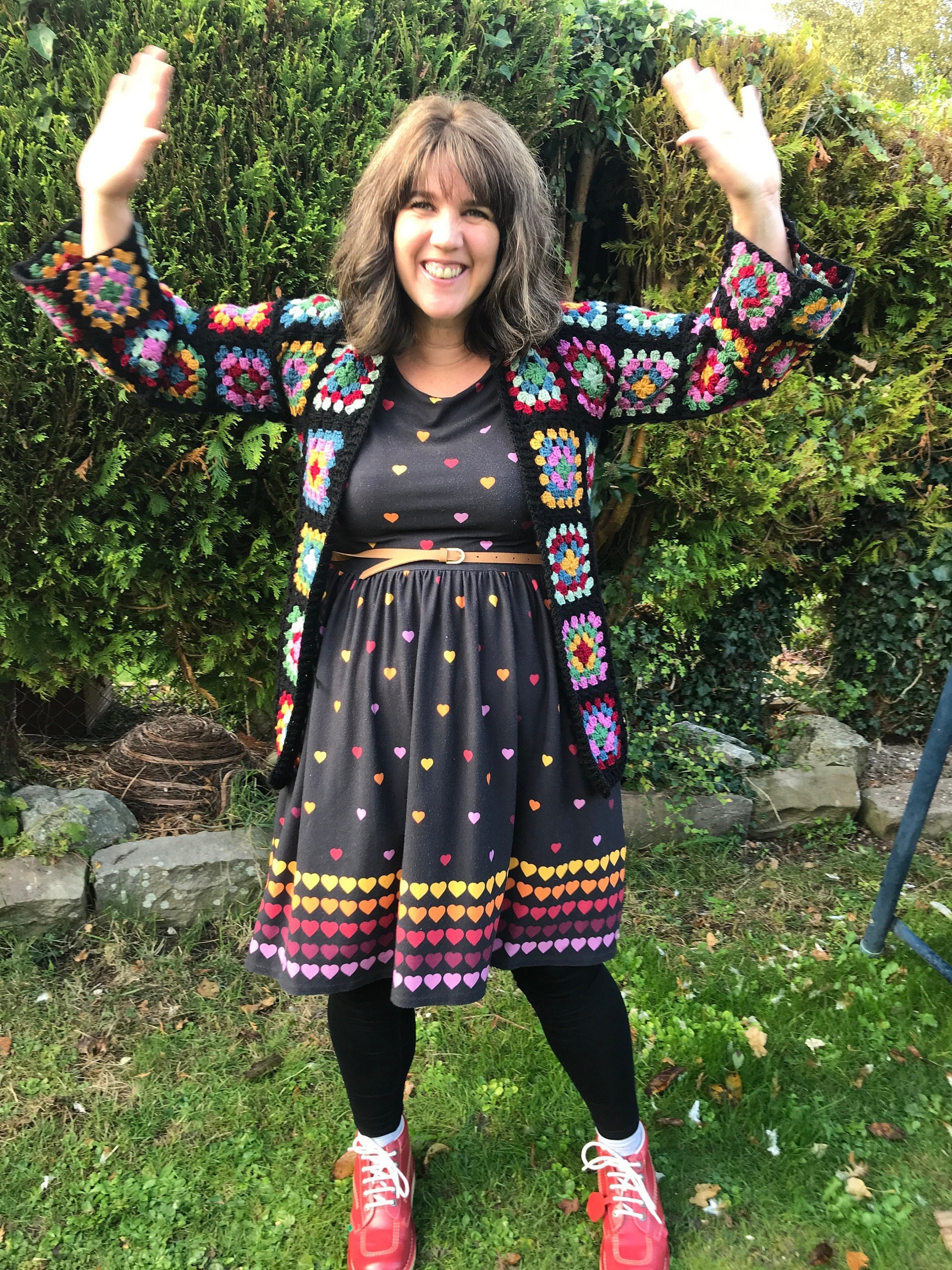 Crochet Granny Square Jacket Cardigan Pattern PDF Digital Instant ...