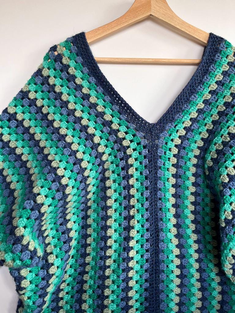Crochet Jumper Pattern, Crochet Sweater Pattern, Granny Square Jumper ...