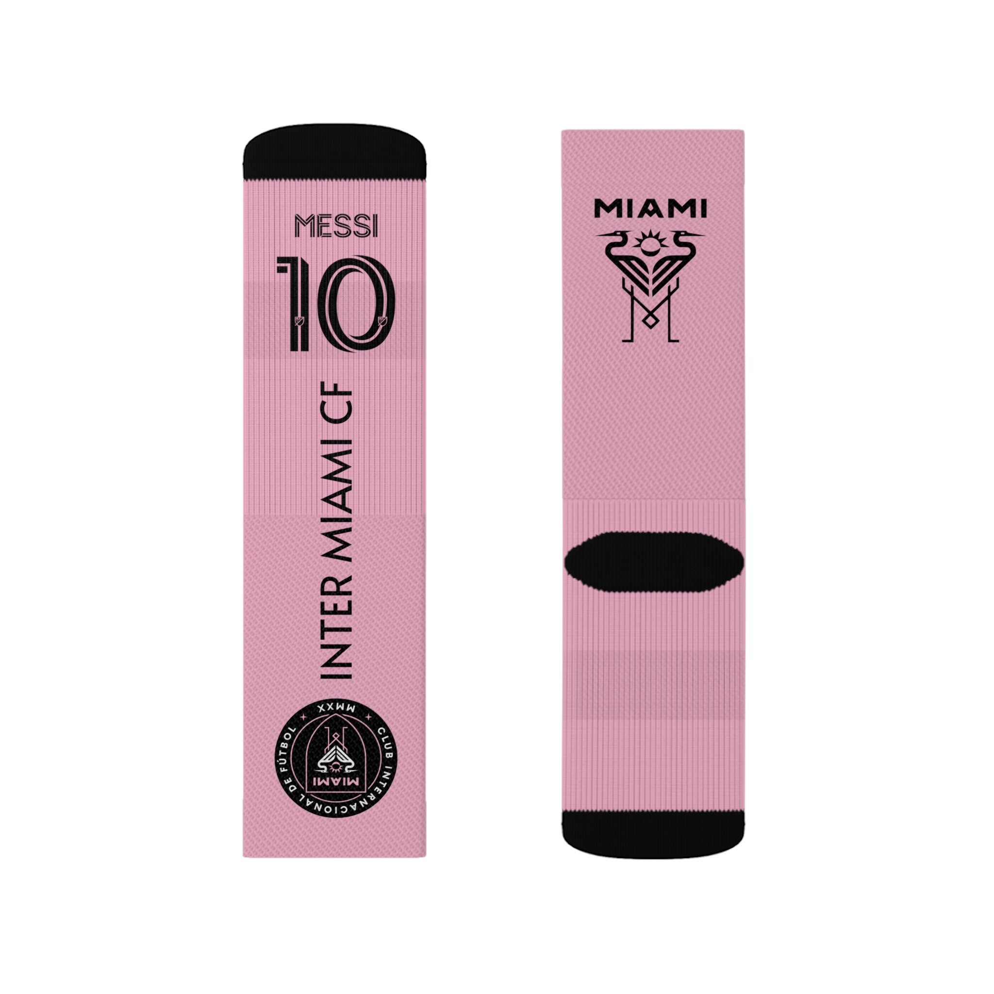 Messi Inter Miami Soccer Team Unisex Fan Socks IMCF Logo - Etsy